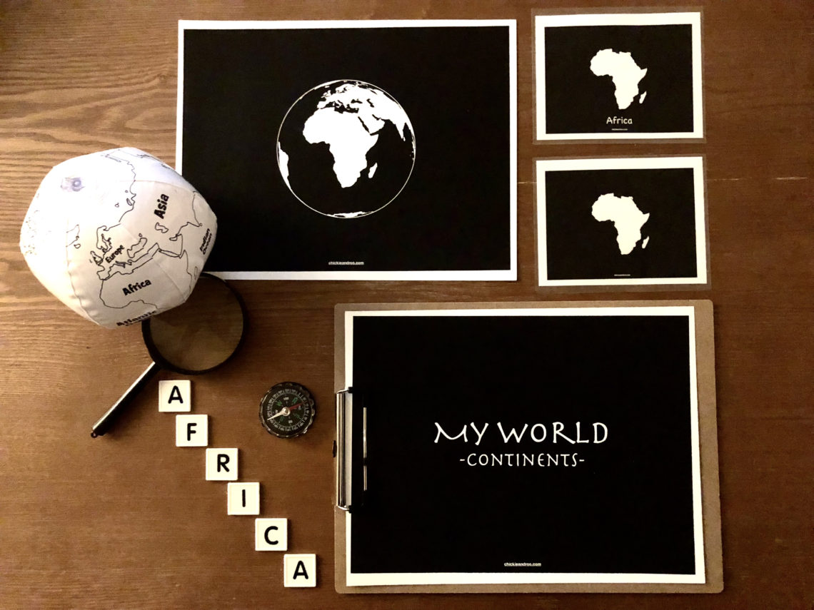 World Continents Geography Homeschool Flashcards - Chickie & Roo Homeschool