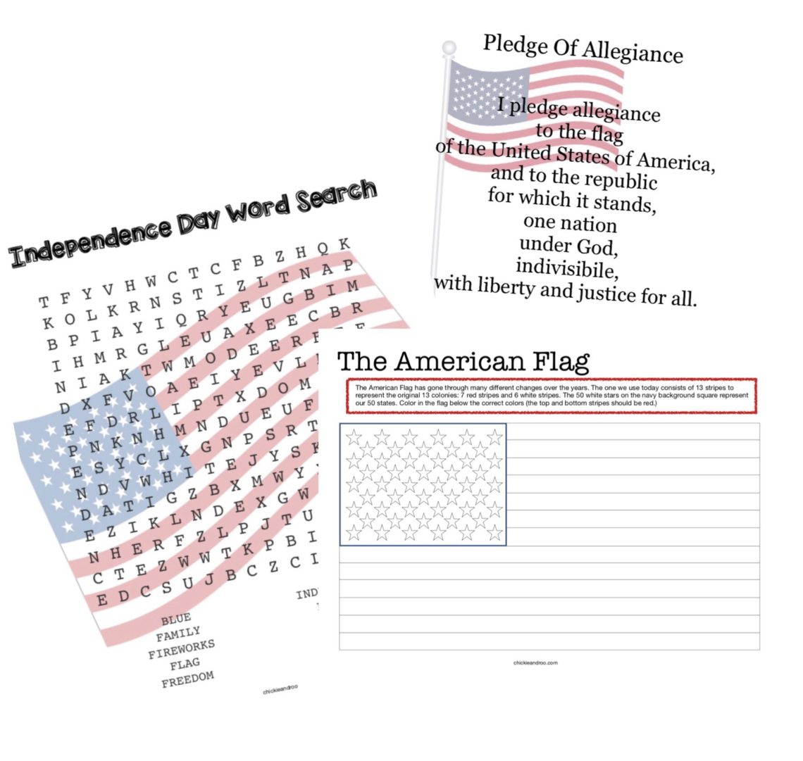 Independence Day Pack - Chickie & Roo Homeschool