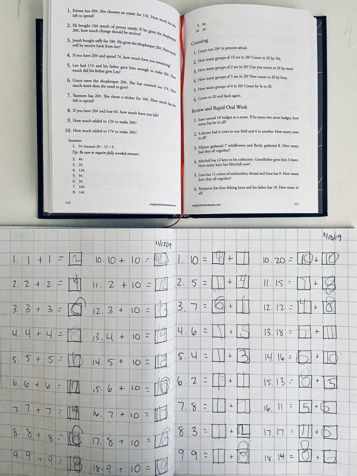 Math Review-Singapore & Simply Charlotte Mason - Chickie & Roo Homeschool