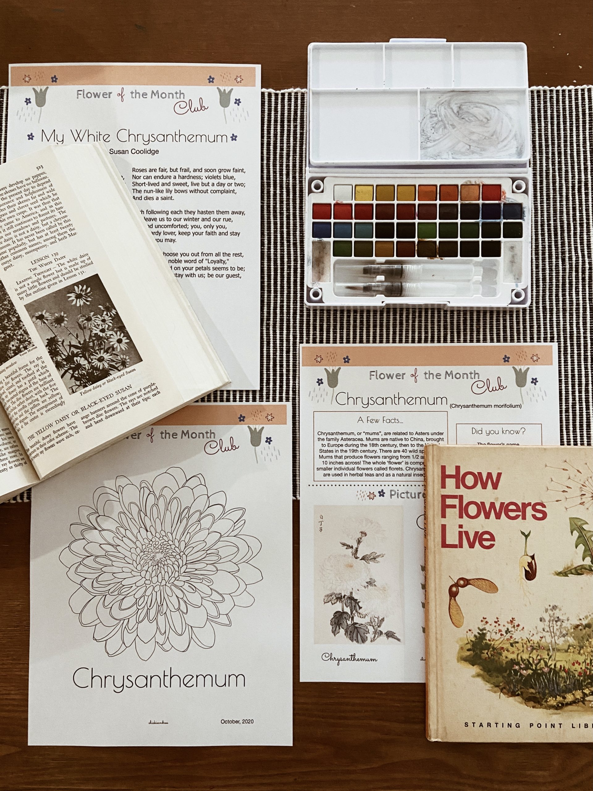 Flower Of The Month Club - Chickie & Roo Homeschool