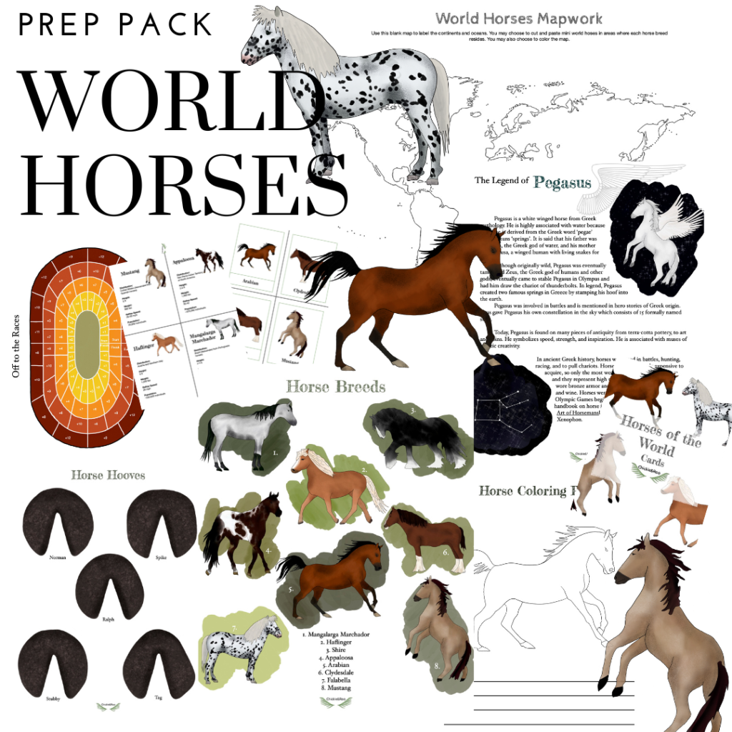 Prep Pack: Horses of the World - Chickie & Roo Homeschool